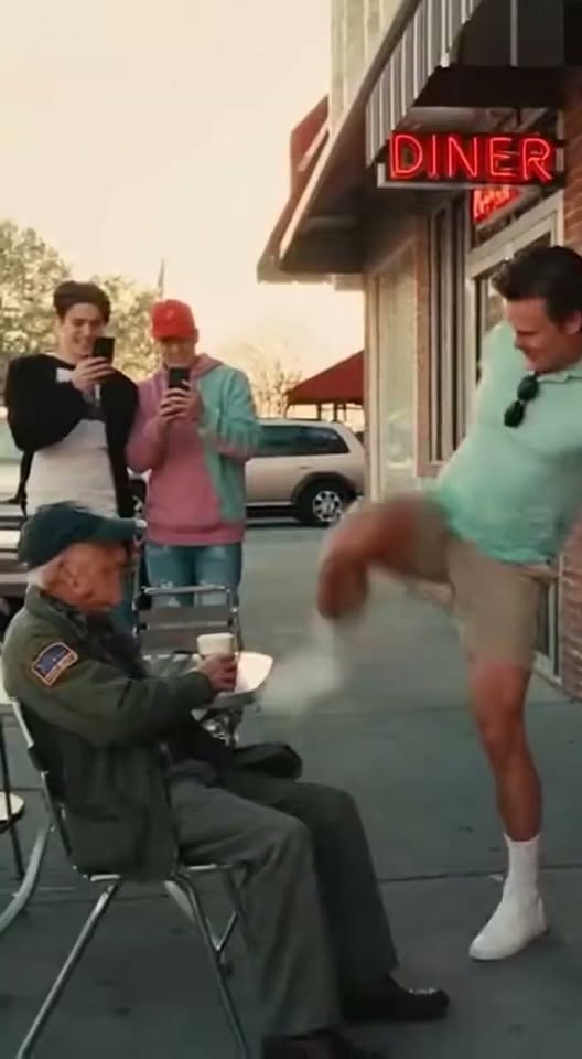 They Laughed As They Kicked The Old Veteran’s Chair Out From Under Him ...